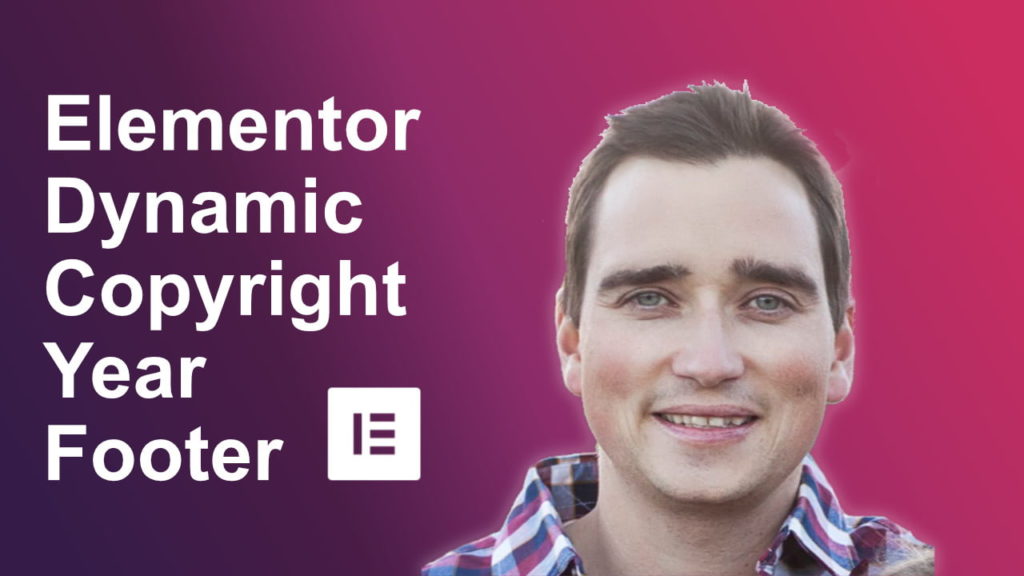 How To Add Dynamic Copyright Year Elementor Footer